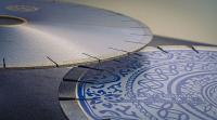 China ARC Shape Diamond Metal Powder 350mm Blade for Lazer Bridge Granite Tile Cutting Disc for sale