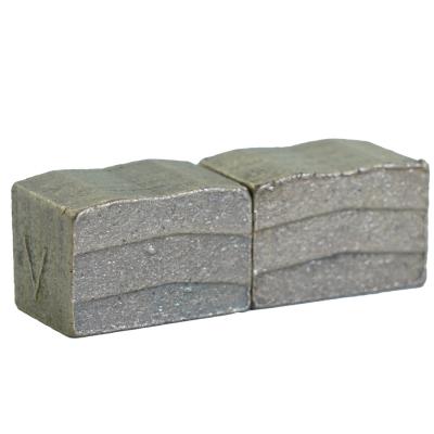 China High Frequency Brazed Double-blades Diamond Segment for Granite Cutting 22*13.1/13.9*15mm for sale