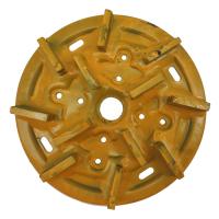 China Professional A-Grade Sintered Diamond Metal Disc for Granite Slab Manual Polishing for sale