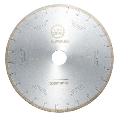 China Cutting Result 1/8IN 350MM 450MM 500MM Diamond Horizontal Saw Blade for Marble for sale