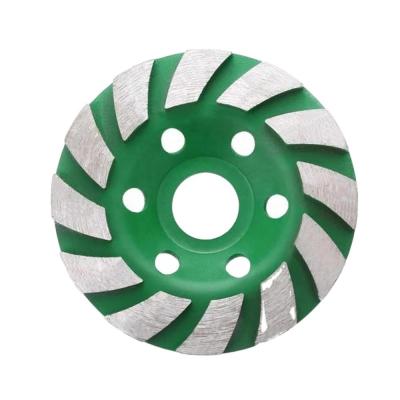 China Granite Floor Fine Grinding Turbo Segmented Cup Wheel with Resin Filled Diamond Wheel for sale