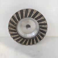 China Granite Floor Fine Grinding Turbo Segmented Cup Wheel with Resin Filled Diamond Wheel for sale