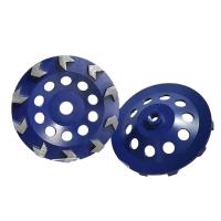 China Granite Floor Fine Grinding Turbo Segmented Cup Wheel with Resin Filled Diamond Wheel for sale
