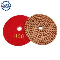 China 4inch Microfibre Flexible Polishing Pad A-Grade for Durable Stone Slabs Grinding Tools for sale