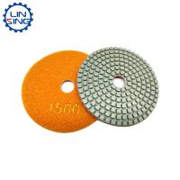 China 4inch Microfibre Flexible Polishing Pad A-Grade for Durable Stone Slabs Grinding Tools for sale