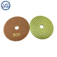 China 4inch Microfibre Flexible Polishing Pad A-Grade for Durable Stone Slabs Grinding Tools for sale