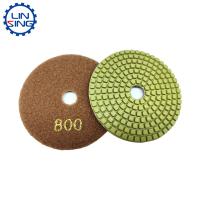 China 4inch Microfibre Flexible Polishing Pad A-Grade for Durable Stone Slabs Grinding Tools for sale