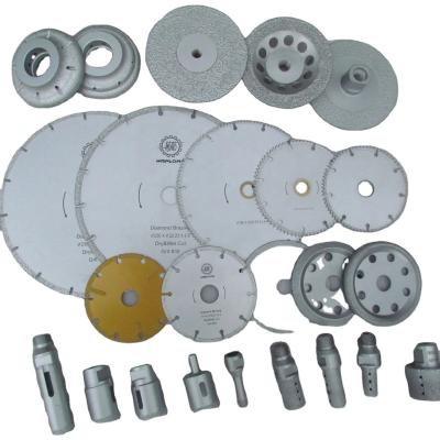 China Diamond Resin Metal Powder Vacuum Brazed Cutter for Marble Stone Slab Edge Grinding for sale