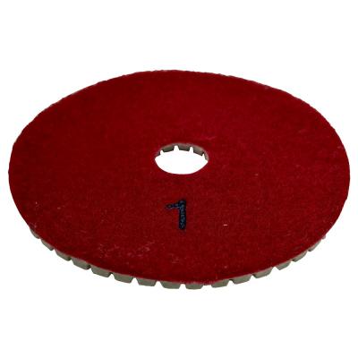 China A-Grade 4inch Resin Bond 4 Step Flexible Polishing Pads For Dry Customized Support ODM for sale