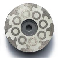 China Six Segmented Diamond Powder Cup Wheel for Resin Filled Round Turbo Granite Grinding for sale