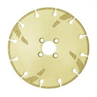 China High Cutting Speed 200 mm Vacuum Brazed Diamond Saw Blade for Wet Granite Cutting for sale