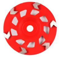 China Customized Support ODM 6 inch Diamond Cup Grinding Wheel for Natural Stone Polishing for sale