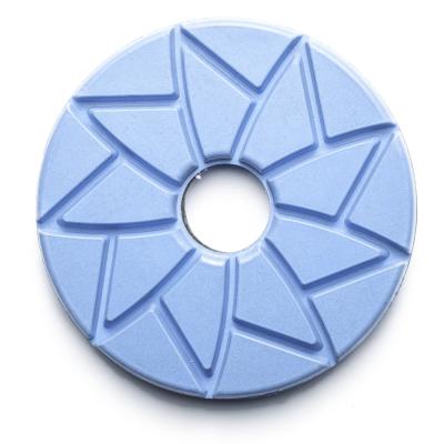 China OBM Support Stone Grinding Wheel Snail Lock Edge Polishing Pad for Granite Slabs Grinding for sale