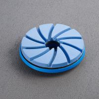 China Customized Colors 6 inch Snail Lock Diamond Edge Polishing Pads for and Long Lifespan for sale