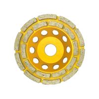 China Diamond Profiling Wheels Sintering Double Diamond Segment Cup Wheel For Stone Grinding for sale