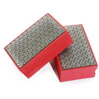 China Electroplated Sponge Diamond Hand Polishing Sanding Block Pads For Marble Granite Ceramic Tile for sale