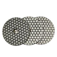 China Round Diamond Tools 3 Steps Dry/Wet Flexible Polishing Pads with Good Performance for sale