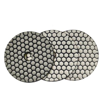 China Round Diamond Tools 3 Steps Dry/Wet Flexible Polishing Pads with Good Performance for sale
