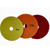 China Round Diamond Tools 3 Steps Dry/Wet Flexible Polishing Pads with Good Performance for sale