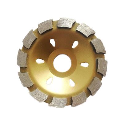 China High Single Row Type Diamond Cup Wheel Abrasive Tools for Floor Grinding A-Grade Grade for sale