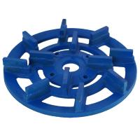 China Diamond Polishing Disc For Granite Slabs Grinding 4inch 100 Grit Blue Resin Disc Plate for sale