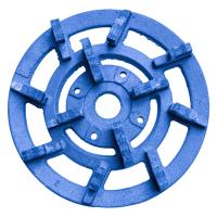 China Diamond Polishing Disc For Granite Slabs Grinding 4inch 100 Grit Blue Resin Disc Plate for sale