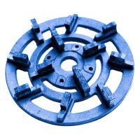 China Diamond Polishing Disc For Granite Slabs Grinding 4inch 100 Grit Blue Resin Disc Plate for sale