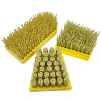China Silicon Carbide Wet Diamond Round Fickert Frankfurt Stone Wire Brush for Antique Surface for sale