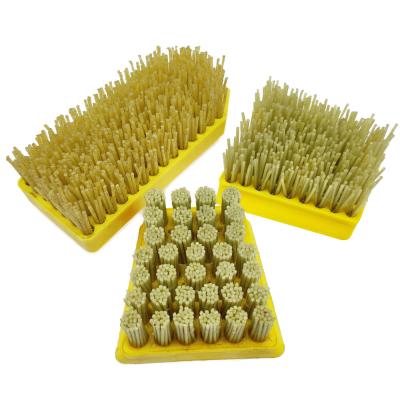China Silicon Carbide Wet Diamond Round Fickert Frankfurt Stone Wire Brush for Antique Surface for sale