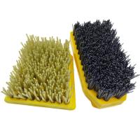 China Silicon Carbide Wet Diamond Round Fickert Frankfurt Stone Wire Brush for Antique Surface for sale