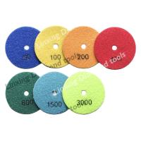China Resin Bond D150MM D180MM Dry Wet Diamond Polishing Pads Grit buff for sale