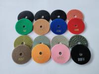 China Resin Bond D150MM D180MM Dry Wet Diamond Polishing Pads Grit buff for sale