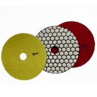 China Customized Colors 3 Step Resin Bond Flexible Polishing Pads for Granite Marble Best for sale