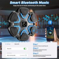 China Smart Music Boxing Machine Wall Mounted Bluetooth Boxing Target with LED Display for sale