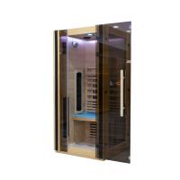 China 1 Person Full Spectrum Carbon Heater Indoor Wooden Infrared Sauna 90x90x190cm for sale