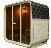China Custom Made Cedar Cube Sauna Room with Computer Control Panel and Electric Stove Heating for Outdoor Use for sale