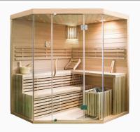 China Luxury Full Spectrum Red Light Infrared Sauna Room 2 Person 1800W Hemlock Wood for sale