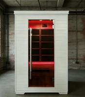 China Customized 2-Person Far Infrared Sauna 1800W Hemlock Wood with WiFi Control for sale