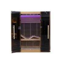 China Luxury 4 Person Home Infrared Sauna with Low EMF Carbon Heaters 120V for sale