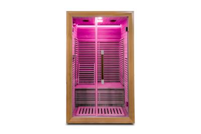 China 2-Person Hemlock Dry Infrared Home Sauna 1800W Full Spectrum Heat Skin Nourishing for sale