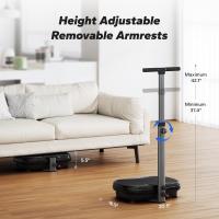 China Vibration Plate Exercise Machine with Handrail 50 Speed Levels Home Fitness Equipment for sale