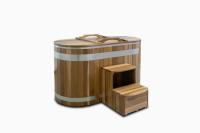 China Cold Therapy Ice Bath Wooden Tub 306 Stainless Steel 1HP Chiller 110V 220V for sale