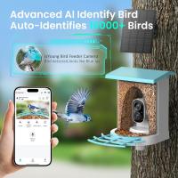 China AI Bird Feeder with Camera 5MP 2.5K Night Vision IP65 Outdoor 1.5L Capacity for sale