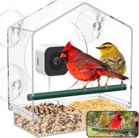 China Smart Window Bird Feeder with 2K HD Camera for Outdoor Bird Watching for sale