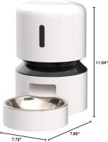 China Smart Pet Food Dispenser 5L with 2K Video Monitoring and Dual Band WiFi for sale