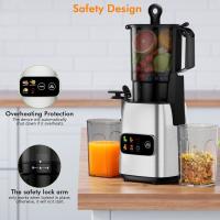 China Masticating Juicer Machine 60 RPM Cold Press Juicer for Whole Vegetables Fruits 112mm Feed Chute for sale