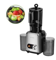 China Masticating Juicer Machine 60 RPM Cold Press Juicer for Whole Vegetables Fruits 112mm Feed Chute for sale