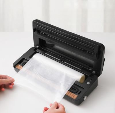 China Compact Vacuum Sealer Machine 200W Strong Suction  Dry / Wet Mode Built In Cutter for sale