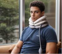 China Cervical Neck Traction Device Adjustable Neck Stretcher Neck Support Brace for sale