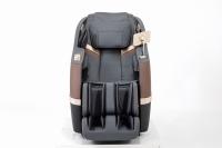 China Smart Massage Chair with 5-Year PU Leather Graphene Heat Therapy Bluetooth Entertainment Wheeled Design for sale